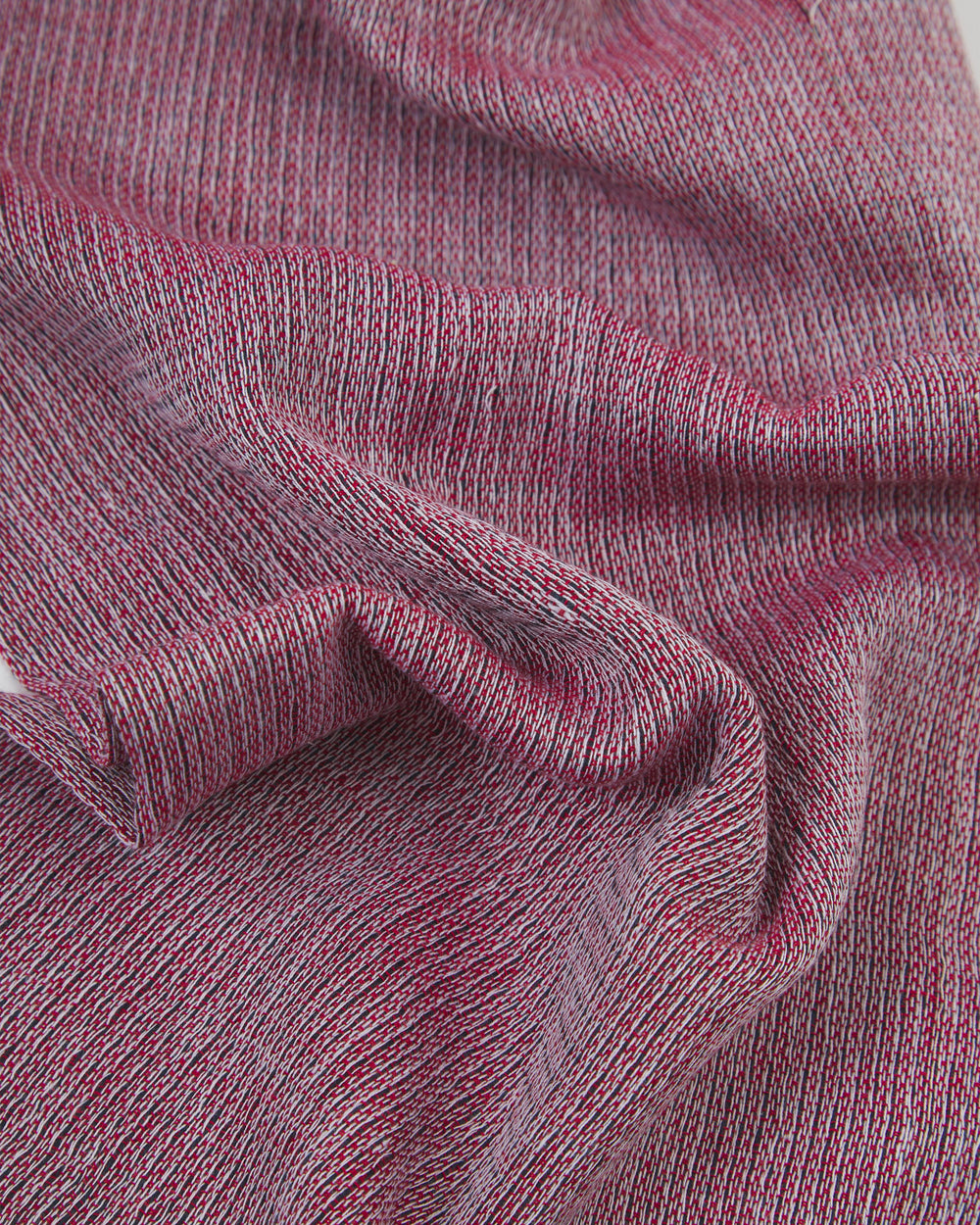 Cotton Explorer Scarf in Red & White Weave | Soho Scarves