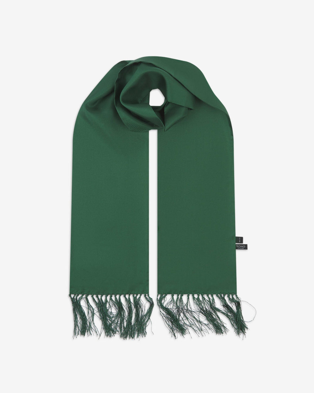 Silk Aviator Scarf in Green | Soho Scarves
