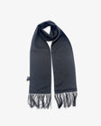Men's Silk Aviator Scarf | Plain Black | The Air Black